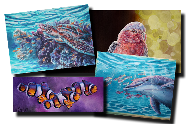 Inktense painting samples | Lachri Fine Art