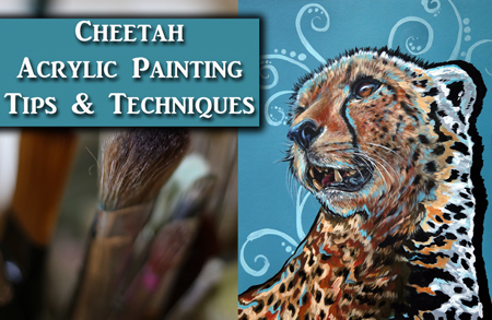Acrylic Painting Lesson – Painting a Cheetah | Lachri Fine Art