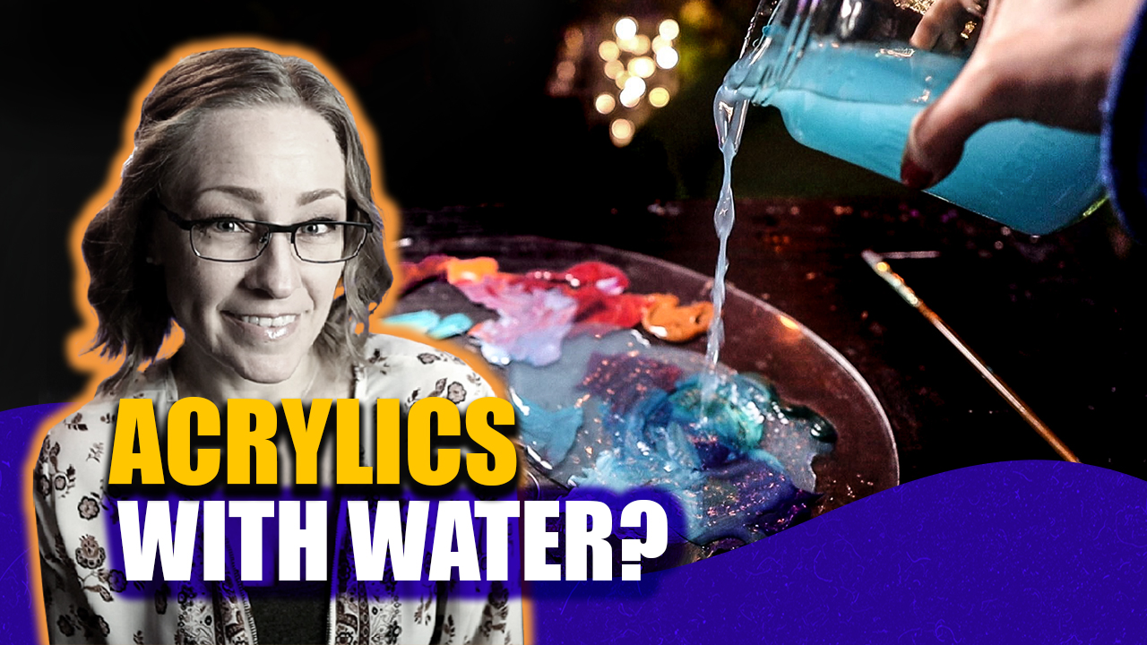 Is it safe to use water in your acrylic paintings? | Lachri Fine Art