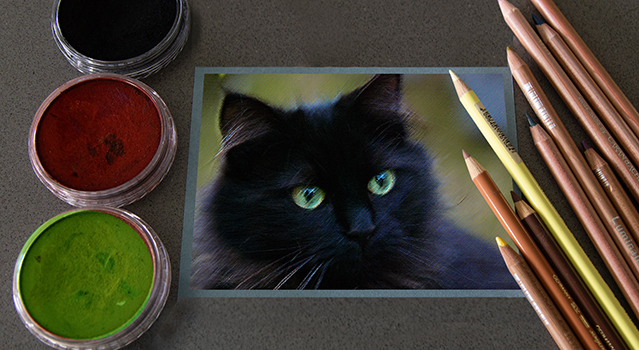 black cat sample | Lachri Fine Art