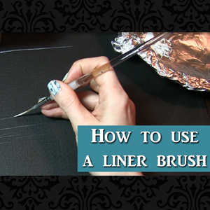 How to use a liner brush for fine detail in oil or acrylic painting ...