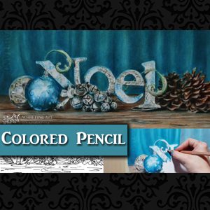 Christmas Colored Pencil Tutorial | Lachri Fine Art