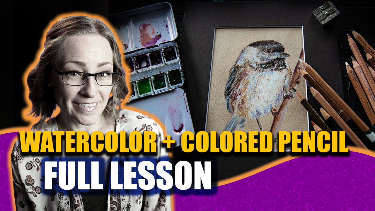 Easy Watercolor Colored Pencil Full Painting Lesson FREE Lachri easy-watercolor-colored-pencil-full-painting-lesson-free-lachri