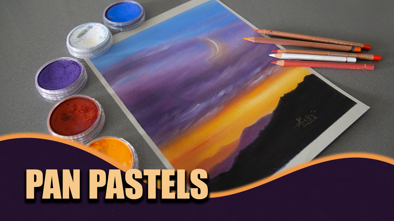 Crescent Moon & Sunset Pan Pastel Lesson | Lachri Fine Art