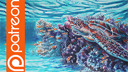 Painting the Artwork for the Derwent Inktense Blocks | Lachri Fine Art